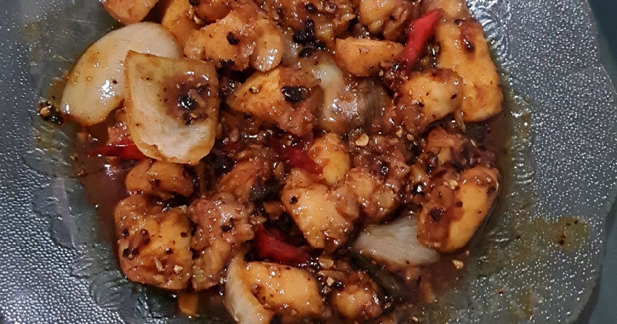Resep ayam fillet lada hitam cabe ijo rumahan enak dan mudah - Cookpad