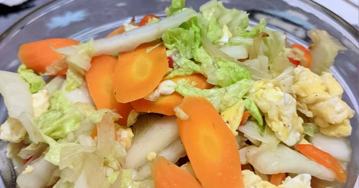 Resep 25) Capcay Sawi Putih Wortel oleh Dapoer Wulan🌙 - Cookpad