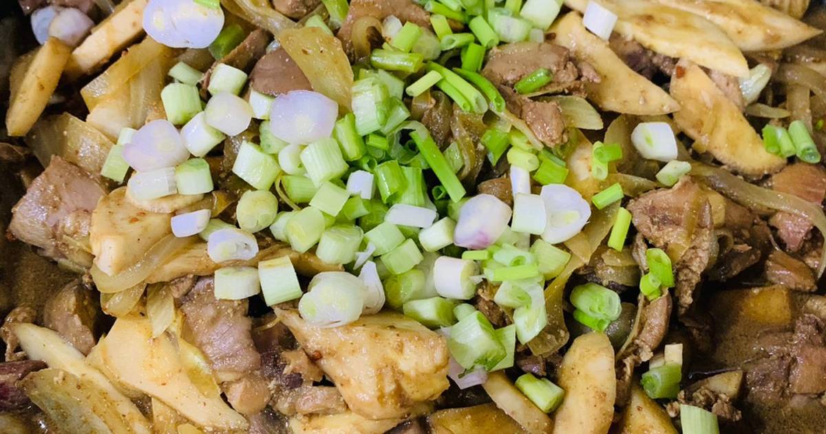 Cách Làm Món Nấm xào tim gan mề gà của minh! - Cookpad