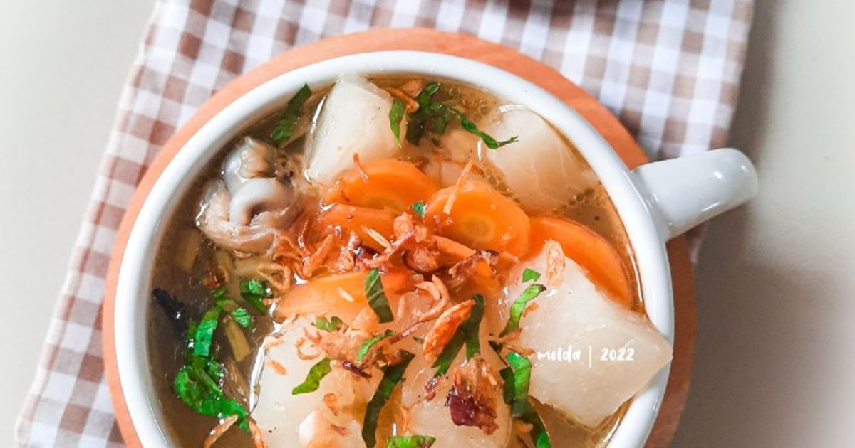Resep Sup Singkong Ala Borneo oleh melda yanti - Cookpad