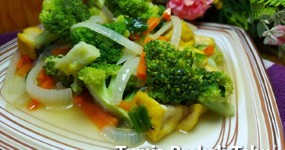 513 resep tumis brokoli tahu enak dan sederhana ala rumahan - Cookpad