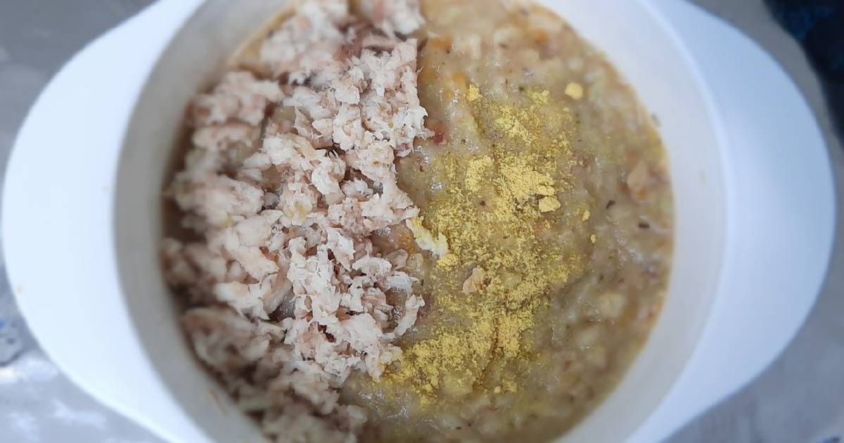 Resep Mpasi nasi tim gulai ikan gurame oleh Titin Sartika - Cookpad