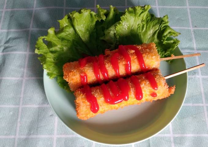 Resep Corndog isi sosis oleh Chelsea - Cookpad