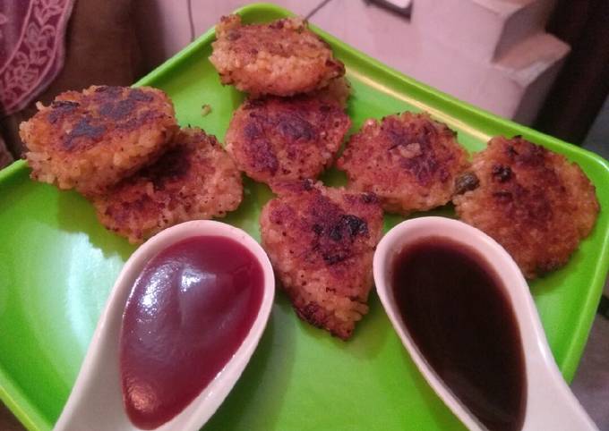 Rice kabab Recipe by Kuldeep Kaur - Cookpad