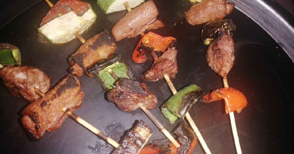 Brochetas De Res 👨‍🍳🔥 Receta de Kevin Arango👨‍🍳- Cookpad