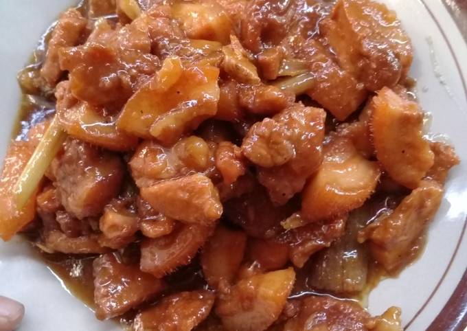 Resep Babi Kecap Simple oleh Wina Sari - Cookpad