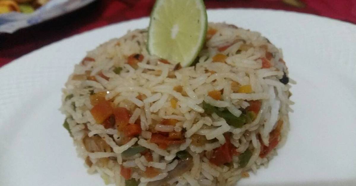 Vegetable rice Recipe by Happy Luthra - Cookpad