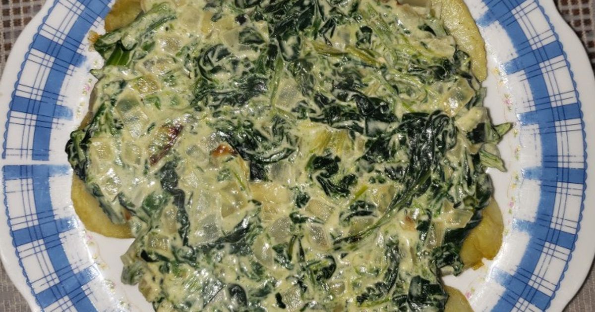 Espinacas A La Crema Con Papas Doradas Receta de Juan Carlos Páez ...