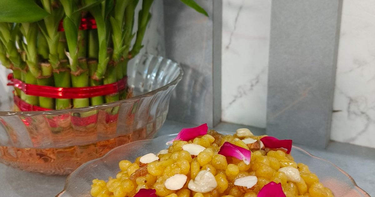 Sweet Bundi Navratri Prasad Special Recipe by Hetal Poonjani - Cookpad
