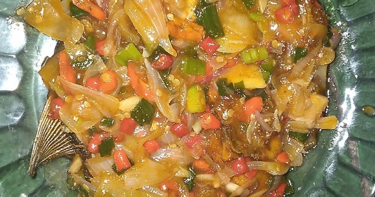 17 resep ikan bawal saos padang enak dan mudah - Cookpad