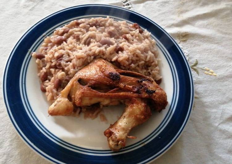 Arroz de Feijão com Frango grelhado Receita por Emília Pinto Oliveira ...