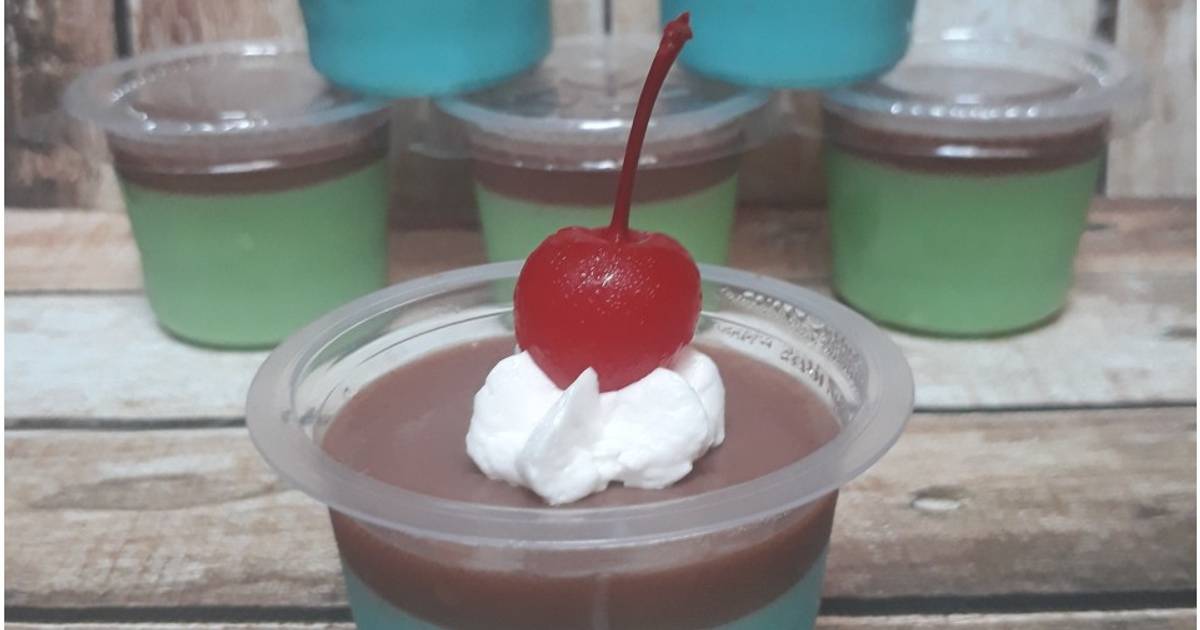 Resep Silky Puding Puyo oleh Mama Upay - Cookpad