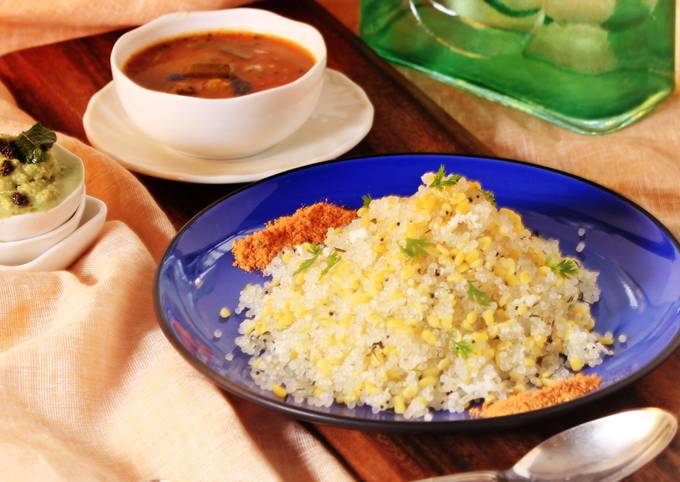 Sabbakki/Tapioca pearls and Mung beans Upma Recipe by Mamatha Rao - Cookpad