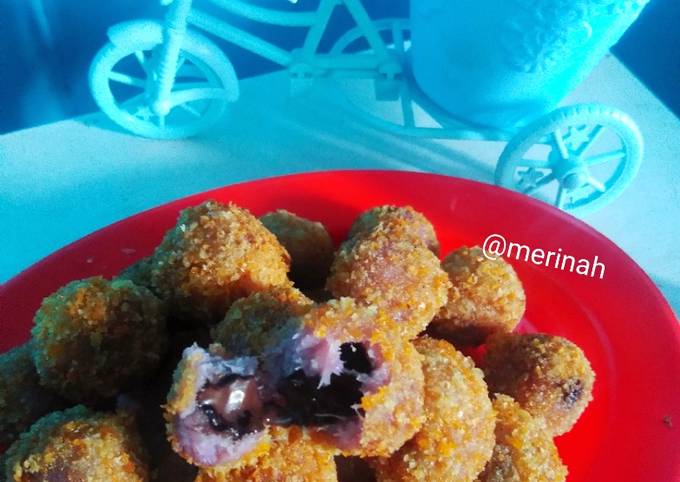 Resep Bola bola ubi ungu oleh merinah - Cookpad