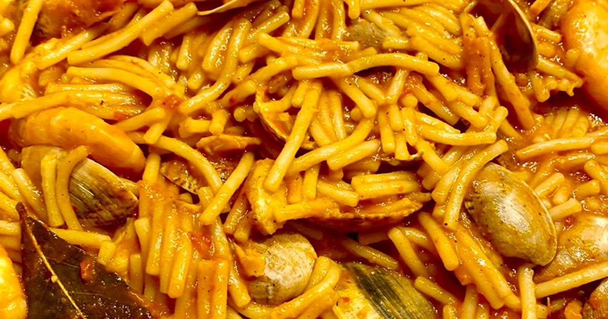 Fideos con mariscos - 1.262 recetas caseras- Cookpad