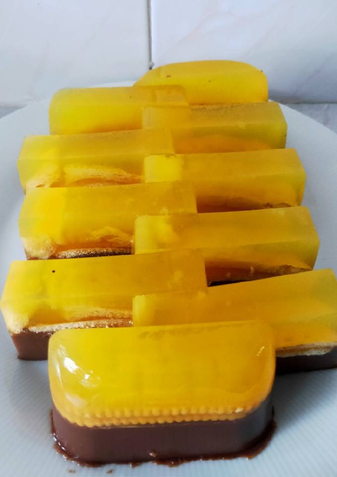Resep Puding Biscuit Rasa jeruk& coklat oleh Bundhae Nizam (Aremanita ...