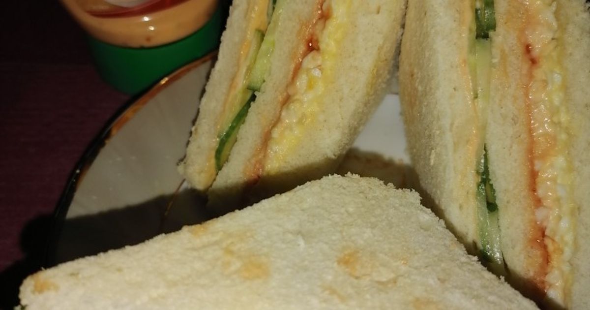 3 Color Egg Sandwich🥚🍞 Recipe by Mk Mahwish - Cookpad