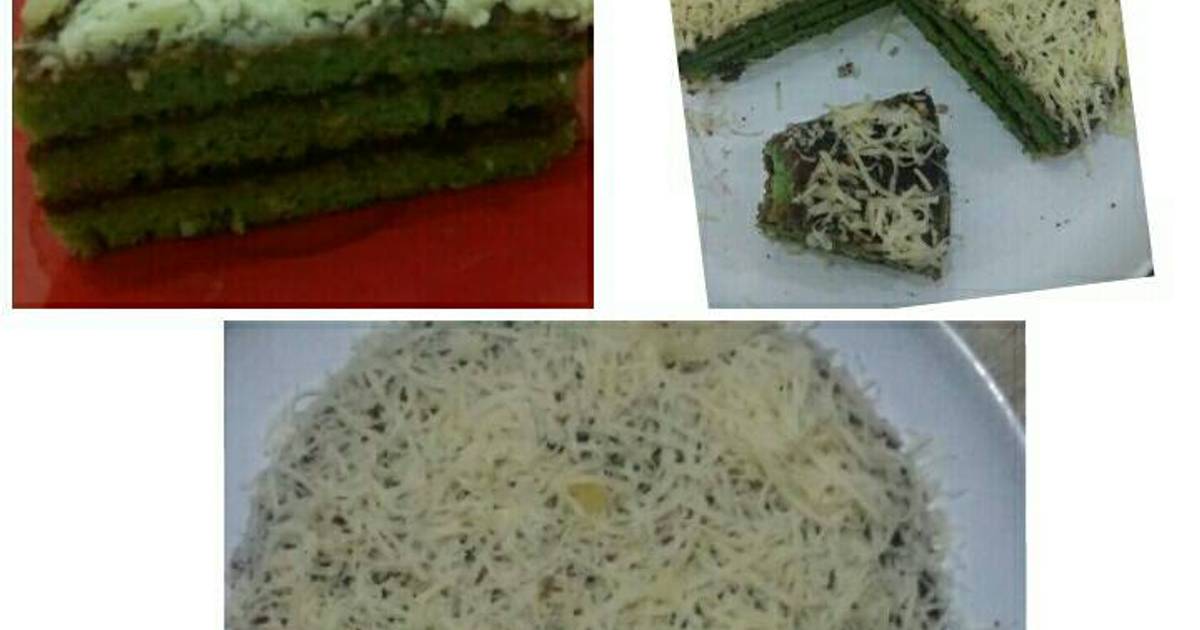 Resep Cake pandan keto lapis teflon oleh Widya Mustika Sari - Cookpad
