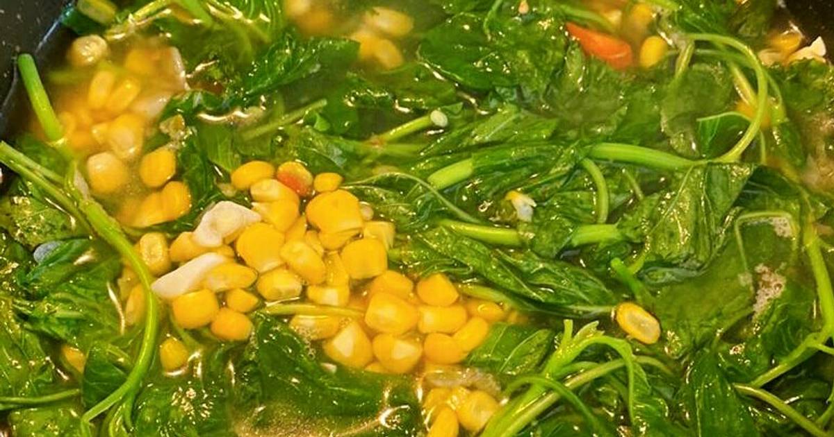Resep Sayur bayem bening sehat & nikmat oleh Indah Elvanita - Cookpad