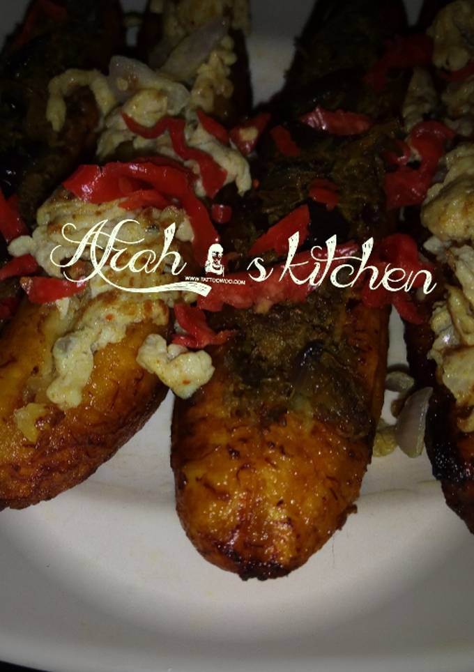 Agada me kirar jirgin ruwa(plantain boat) girki daga Afrah's kitchen ...