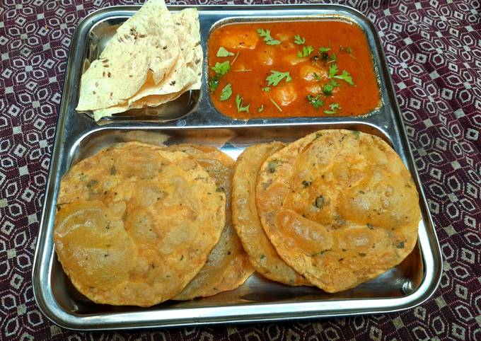 Puri bhaji Recipe by Dolly Kachhwani - Cookpad