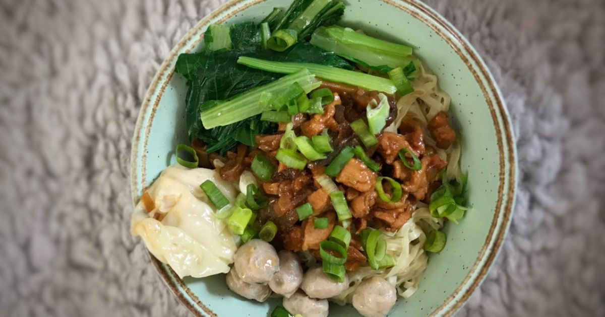 Resep Mie Yamin Ayam Jamur Ala Bakmi Gm🍲 oleh Sidny🐼 - Cookpad