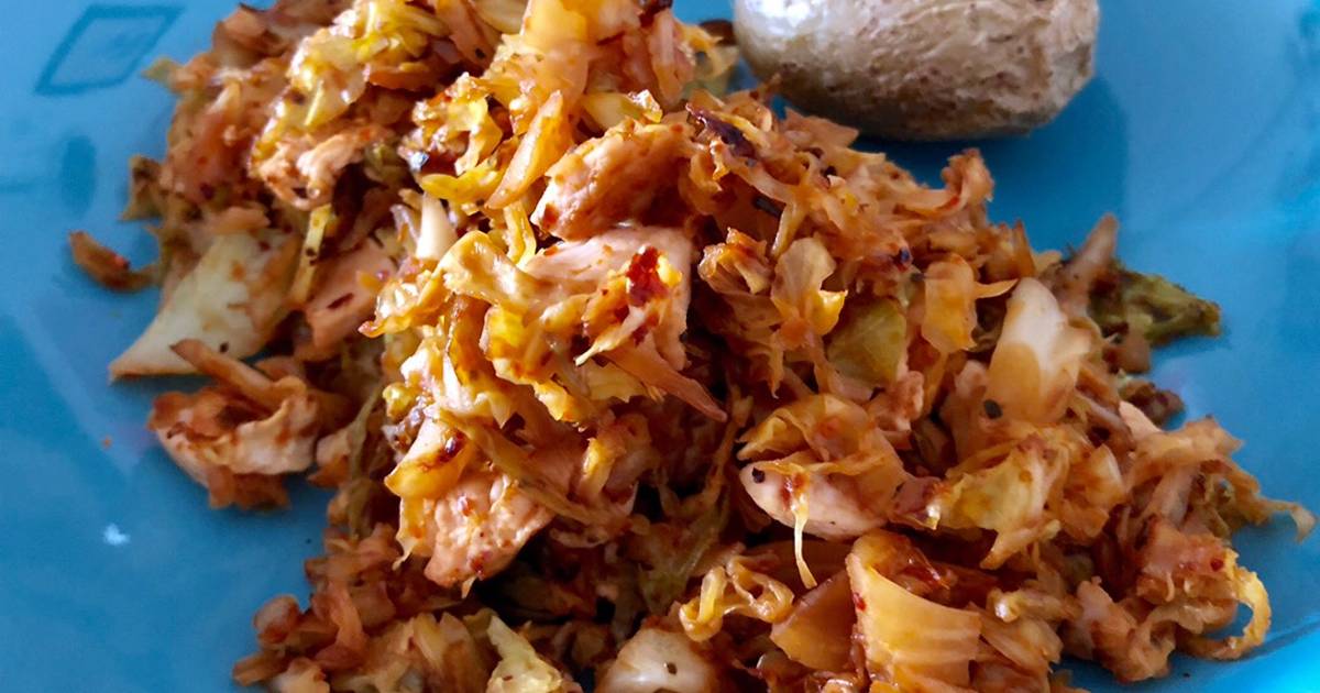 Repollo con pollo - 874 recetas caseras- Cookpad