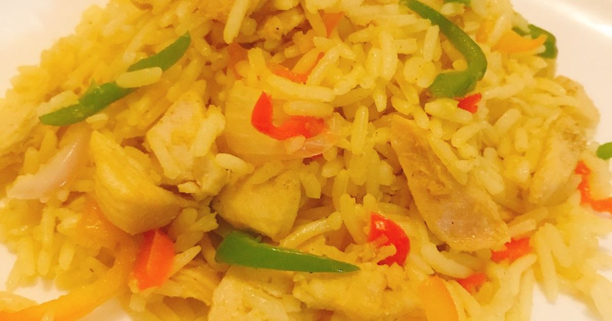 Chicken Stirred Fried Rice Recipe by Cookingwithseki - Cookpad