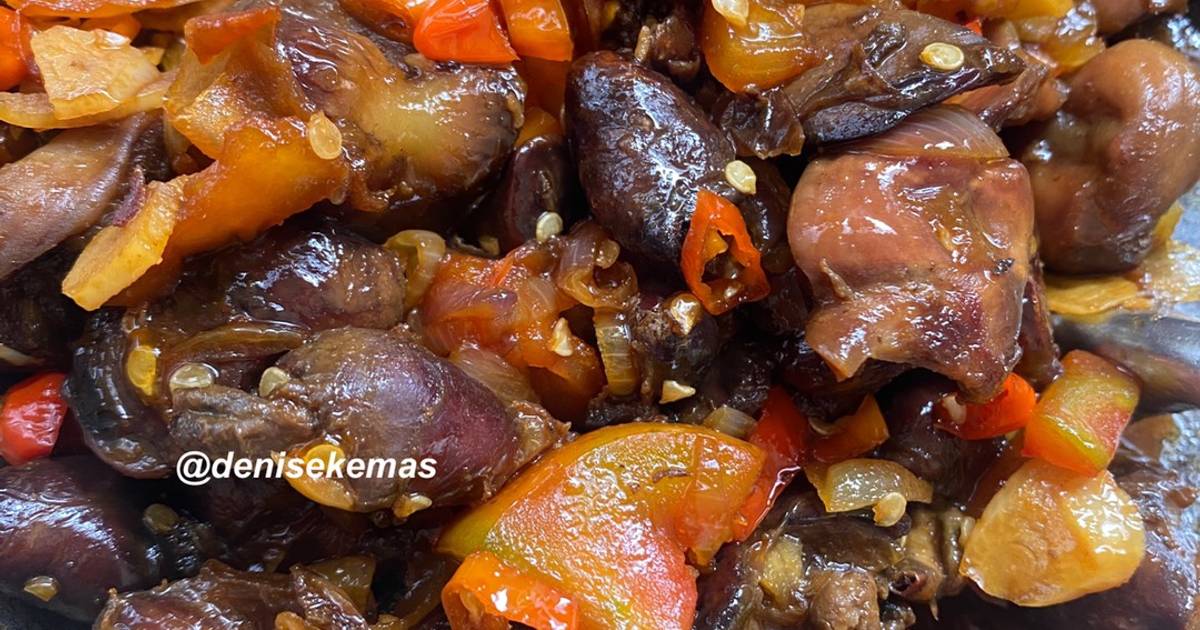 Resep Ati Ampela Oseng Kecap oleh Denise - Cookpad