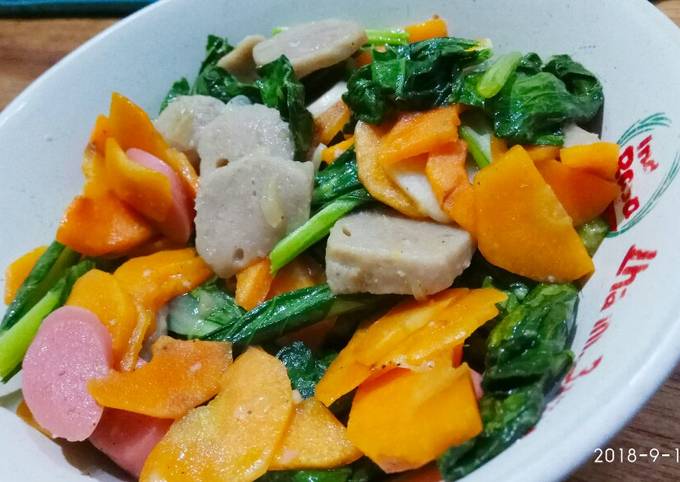 Resep Tumis Sawi Ijo Wortel Oleh Widhidhian Cookpad