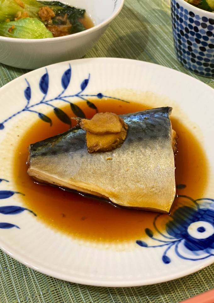 Resipi Saba no Nitsuke (Japanese style Simmered Mackerel) 🐟🇯🇵 oleh ...