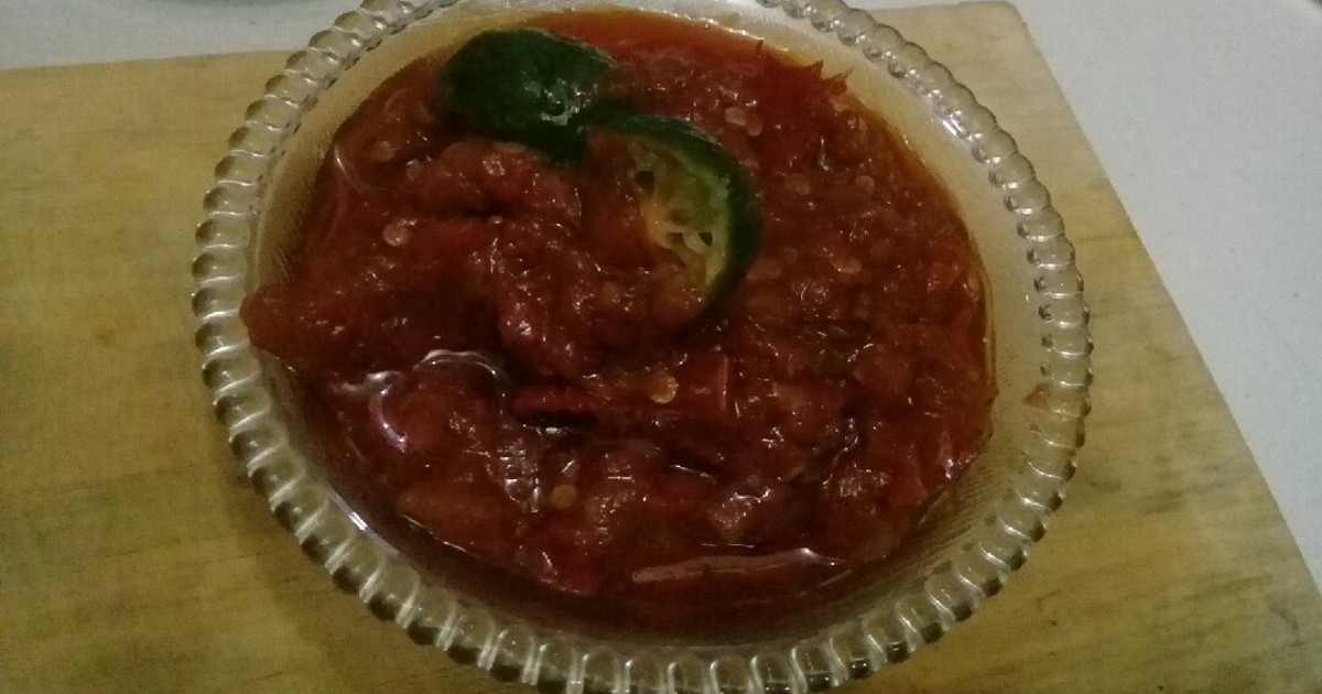 Resep Sambel Terasi Jeding (Bikin Dower) Ala @Dapurbyana😊😁 oleh Dapur ...