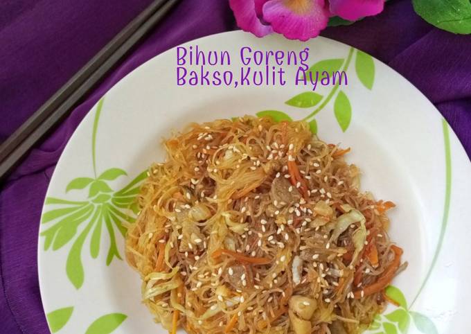 Resep Bihun Goreng Bakso oleh DEWI SARASWATI - Cookpad