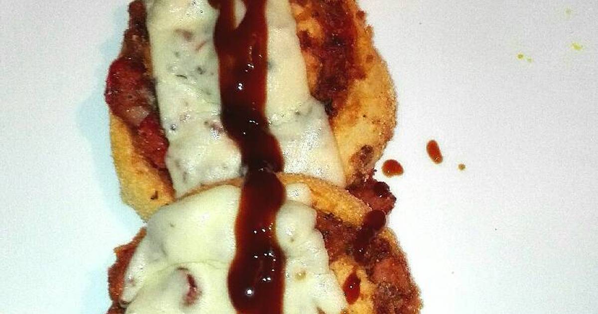 Rollo de pizza individuales a la barbacoa a mi manera Receta de Mari ...