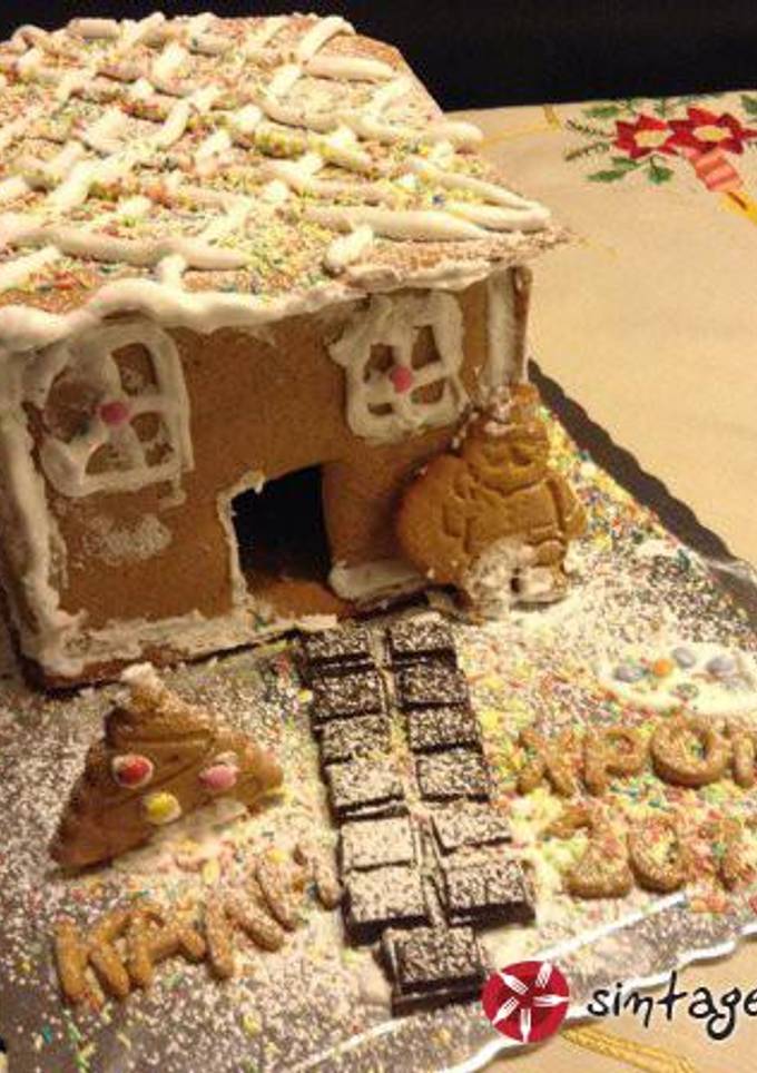 Χριστουγεννιάτικα σπιτάκια με gingerbread Συνταγή από τον/την kimwlos ...