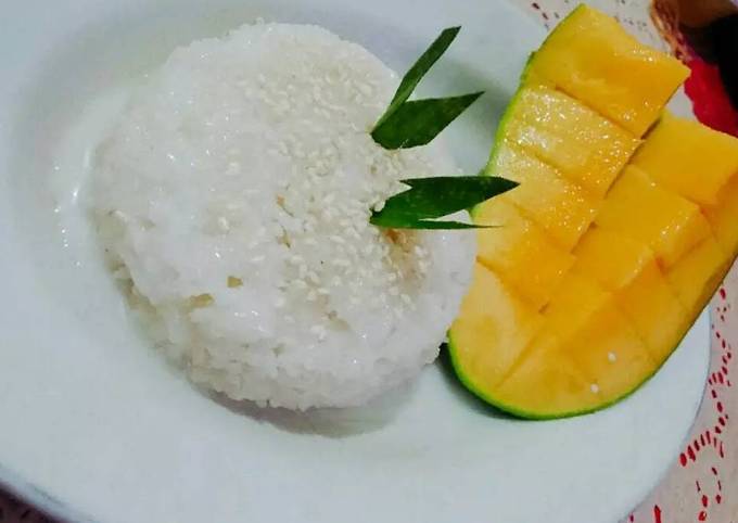 Resep Mango sticky rice oleh prita puspa - Cookpad