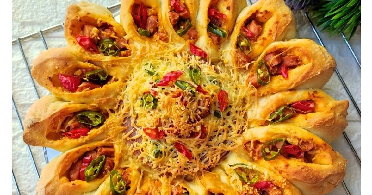Resep Sunflower Pizza Homemade oleh Yuyun Kristia - Cookpad