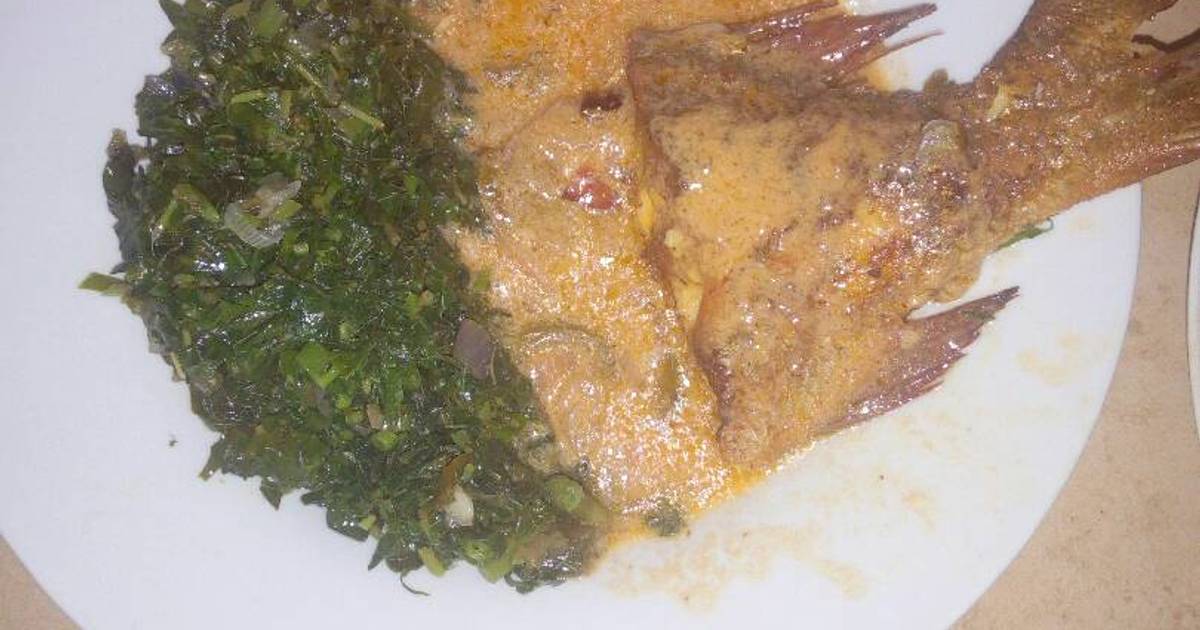 Marinated fish (samaki wa kupaka) with coconut soup. Recipe by Everlyne ...