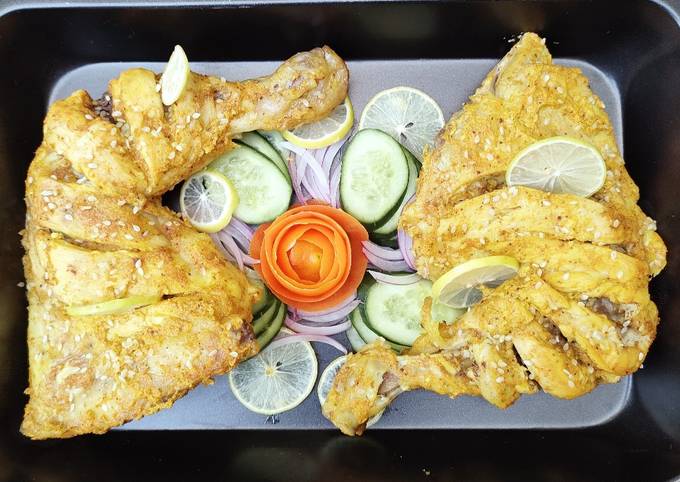 Fried & Steam Chicken Roast 🍗🍗 Recipe by Umme Ahmad - Cookpad