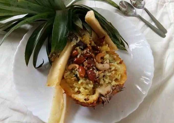 Pineapple Core Rice Recipe by Rajeshwari Bhat - Cookpad