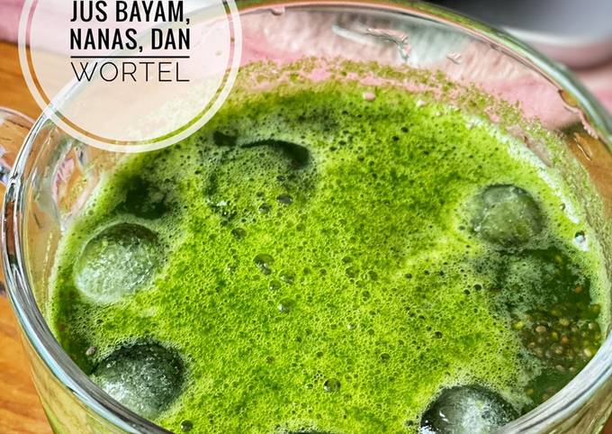 Resep Jus Bayam, Wortel, Nanas (DKAH) Diet Kenyang oleh sasha (Dapoer ...