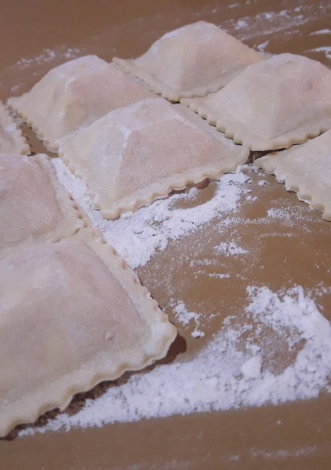 Ravioles jamón, queso y ricota caseros Receta de Brenda Luna- Cookpad