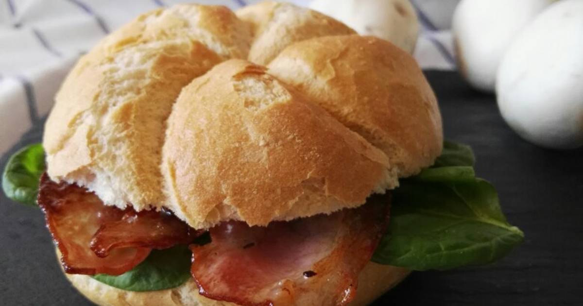 Bocadillo de bacon, champiñones y queso de cabra Receta de hoy_cocina ...