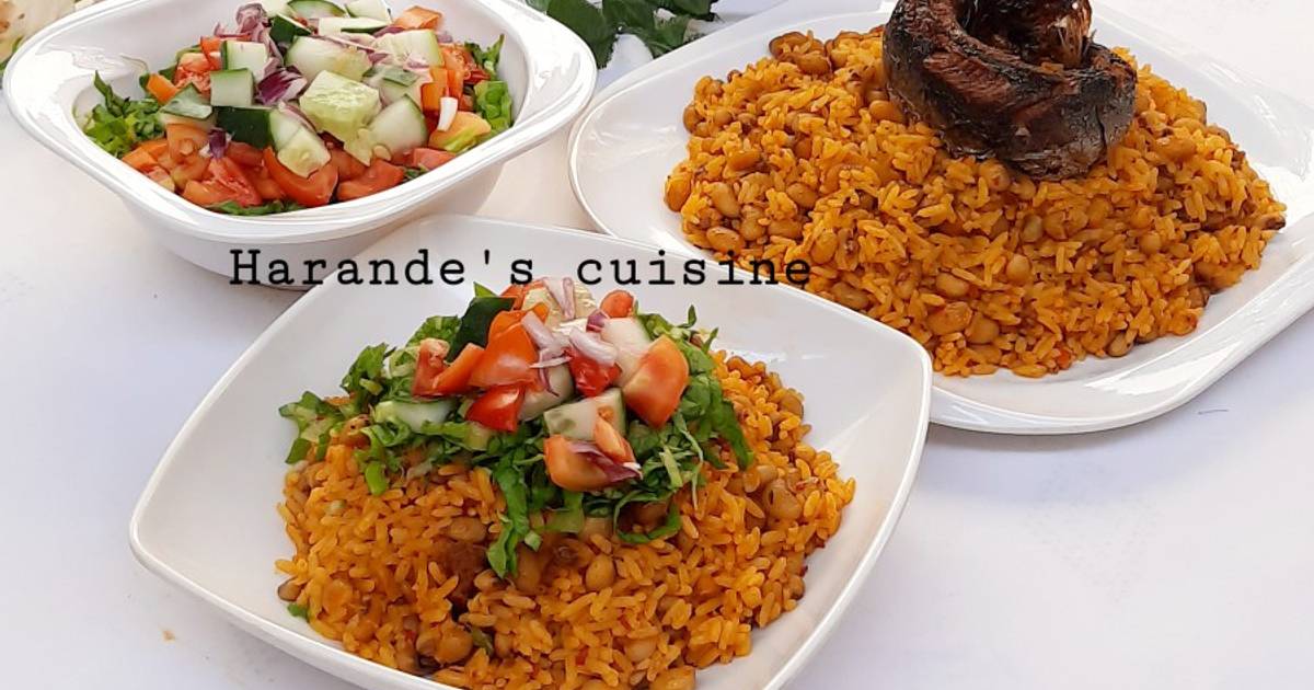 Palm oil jollof rice Recipe by Maryam Harande - Cookpad