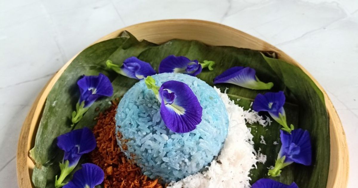 Resep Ketan Urap Biru oleh Isnawati - Cookpad