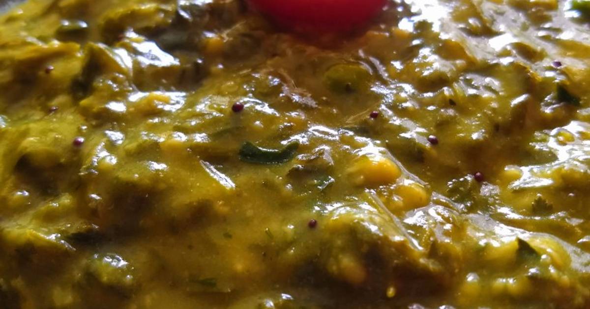 Tender harbhara leaves bhaji Recipe by Suchitra S(Radhika S) - Cookpad