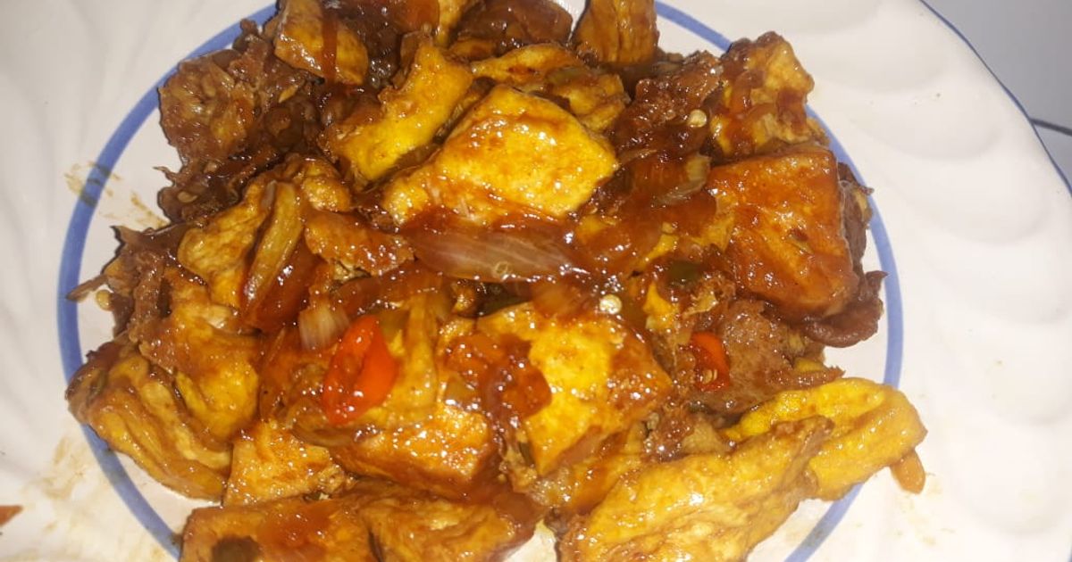 Resep tahu kuning sauce teriyaki rumahan enak dan mudah - Cookpad