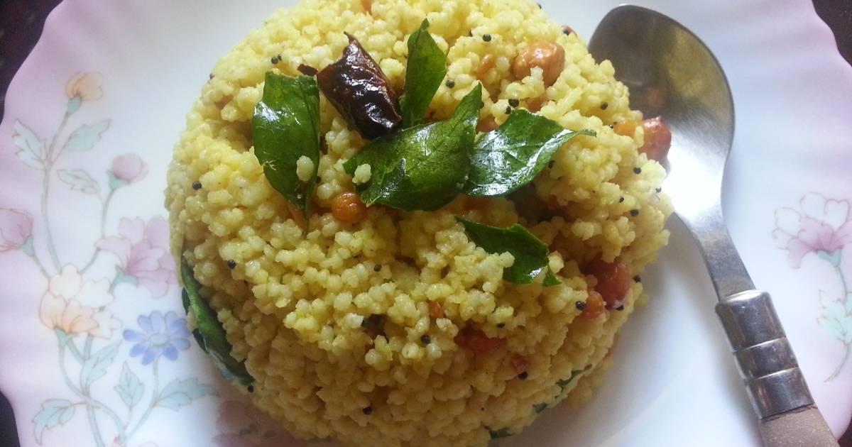 Foxtail Millet Lemon Bhaath / Thinai lemon rice Recipe by Anuradha ...