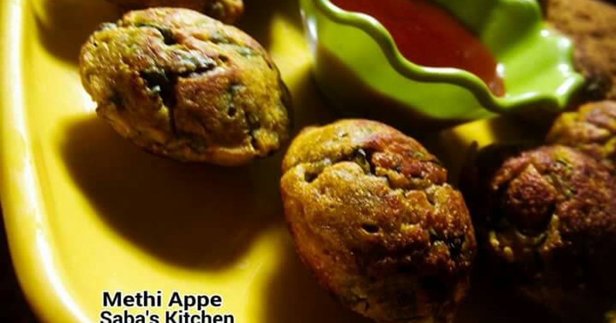 Methi Muthiya Appe Recipe by Saba Firoz Shaikh - Cookpad