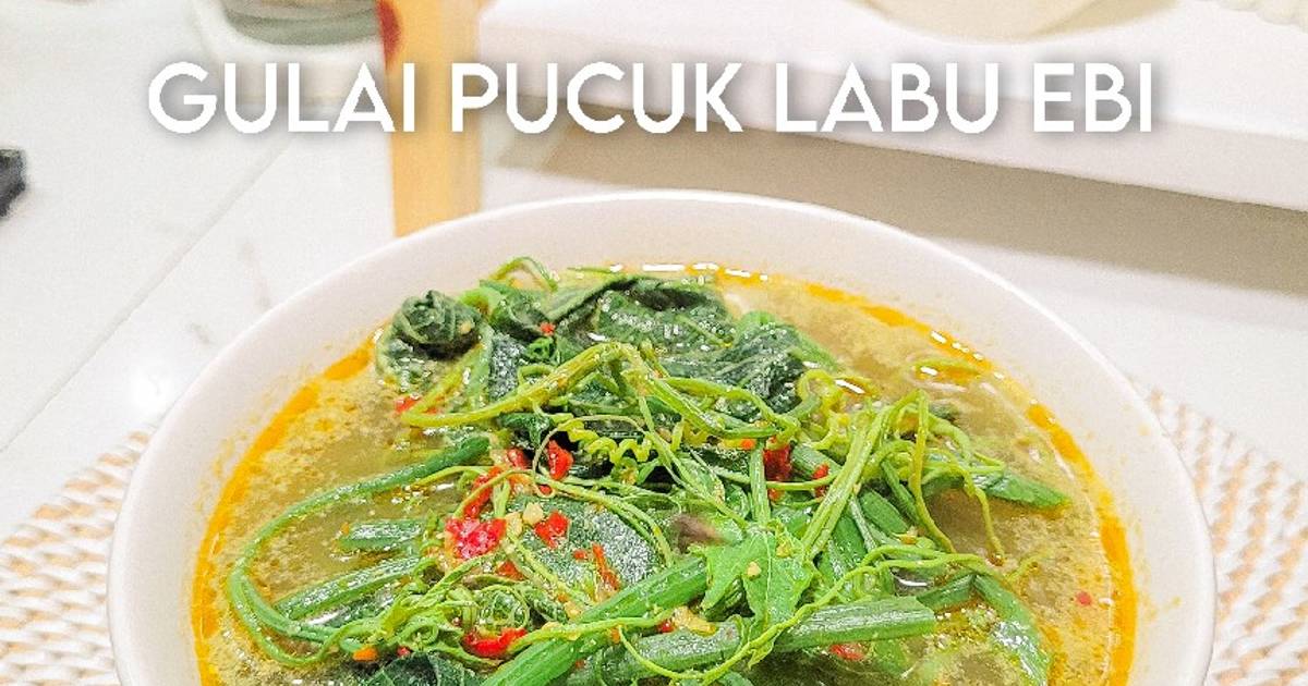 Resep Gulai Pucuk Labu Ebi Oleh Jessy Monalisa Cookpad